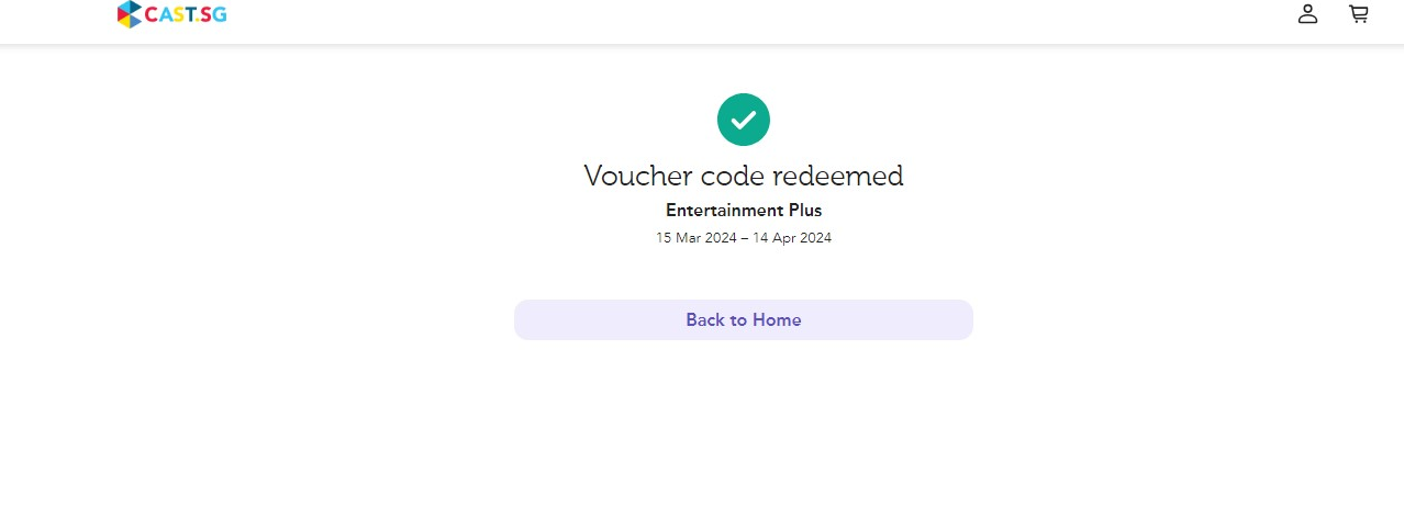 Singtel CAST Redemption Guide